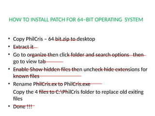 How to setup 64 bit.pptx How to setup 64 bit.pptx