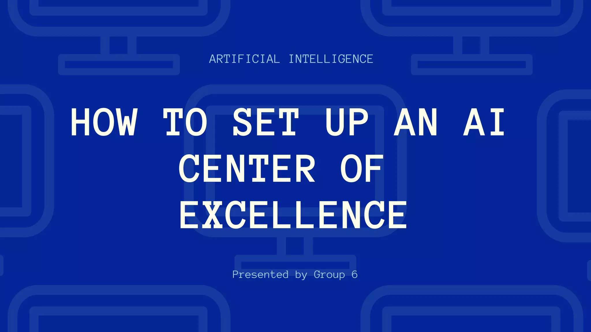 How to set up an ai center of excellence | PDF