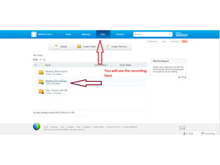 How to set up and use your own webex | PPT