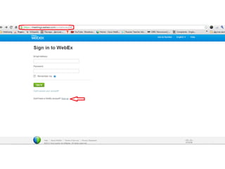 How to set up and use your own webex | PPT