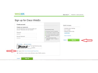 How to set up and use your own webex | PPT