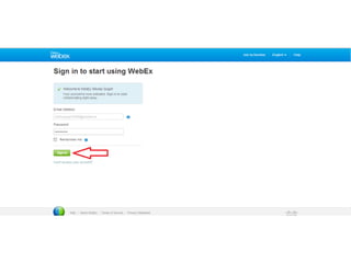 How to set up and use your own webex | PPT