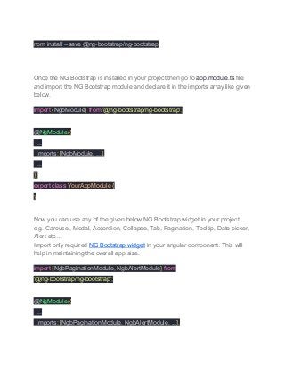 How to Setup Angular 6 Project using Bootstrap 4, SASS, Font Awesome5 and Ng Bootstrap