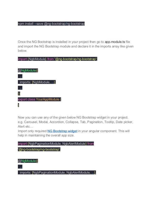 How To Setup Angular 6 Project Using Bootstrap 4 Sass Font Awesome5 And Ng Bootstrap