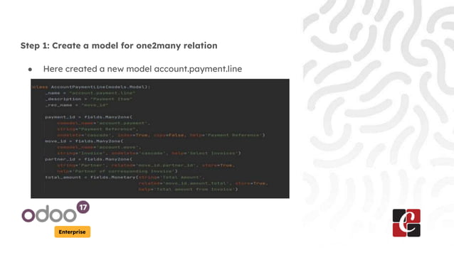 How to Set Up a One-to-Many Relationship Between Two Models in Odoo 17 | PPTX