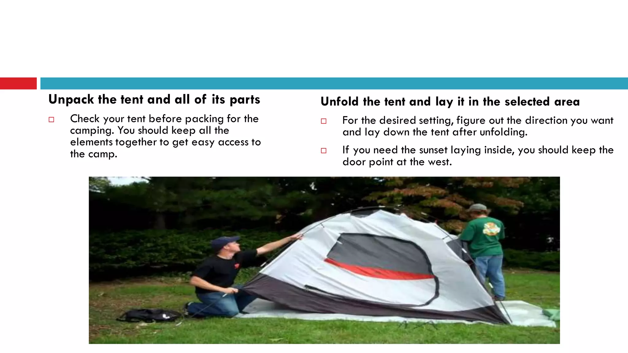 How to set up a tent tips | PDF