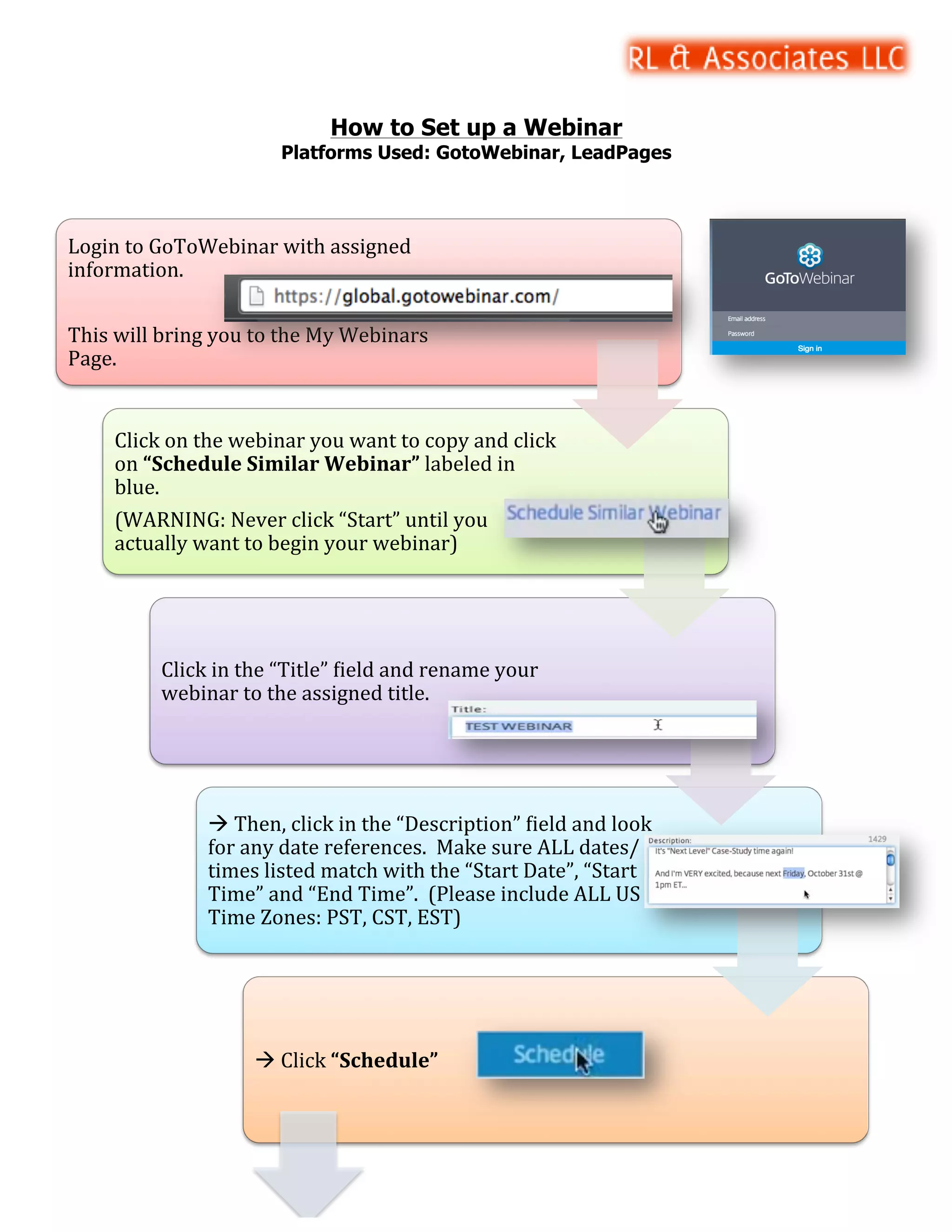 How to Set Up a Webinar Flow Chart | PDF