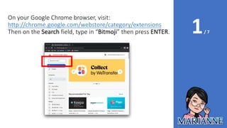 How to Setup Bitmoji | PPT
