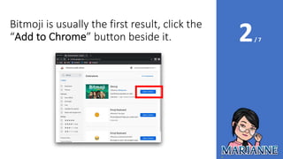 How to Setup Bitmoji | PPT