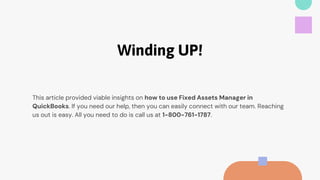 How to Setup Fixed Asset Manager in QuickBooks.pptx