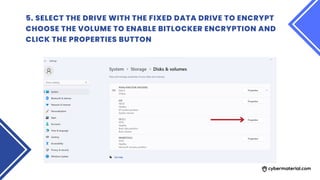 How to set up full-disk encryption with BitLocker on Windows | PDF