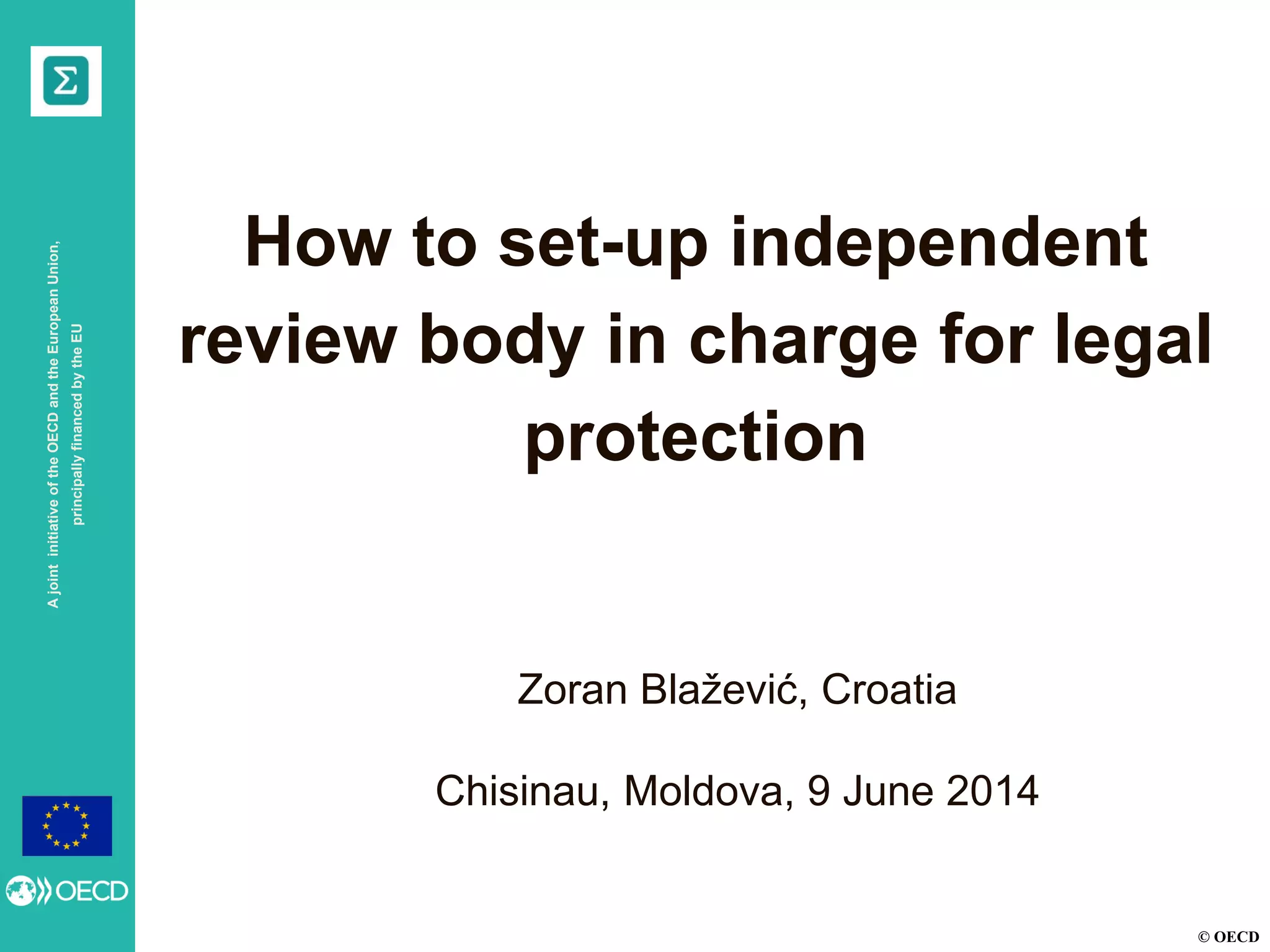 Presentation on how to set up independent review body | PPT