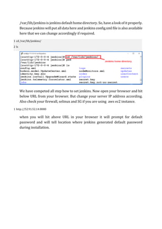 How to setup jenkins | PDF