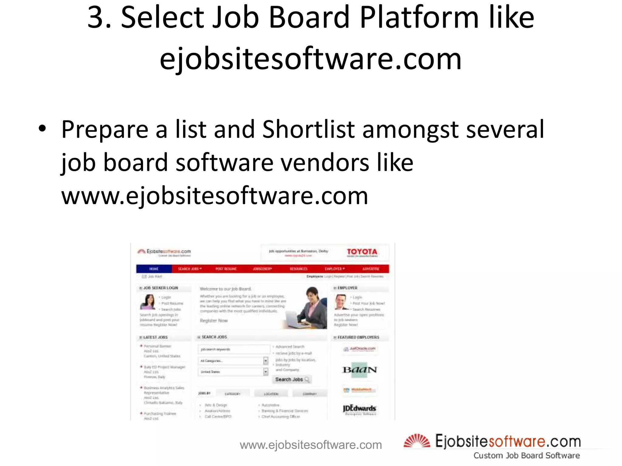 How to setup job board? | PPTX | Web Hosting | Internet