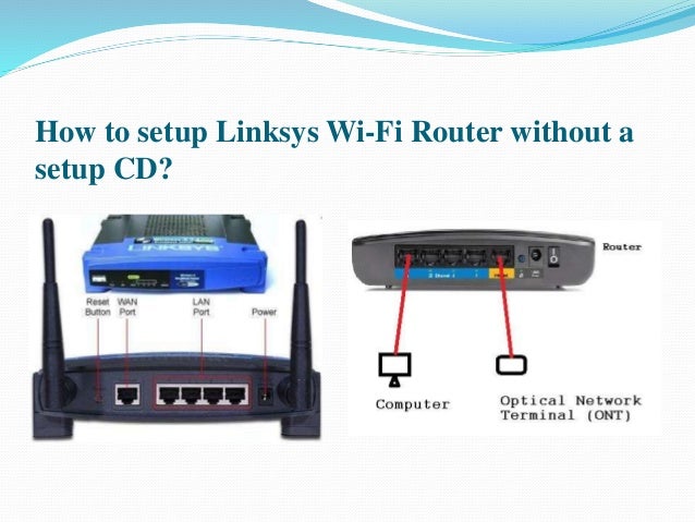 How to setup Linksys Wi-Fi Router without a setup CD?