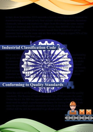 How to setup manufacturing in india rcic.in