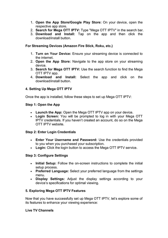 How to Set Up Mega OTT IPTV- A Step-by-Step Guide for New Users.pdf | Home Entertainment Systems ...
