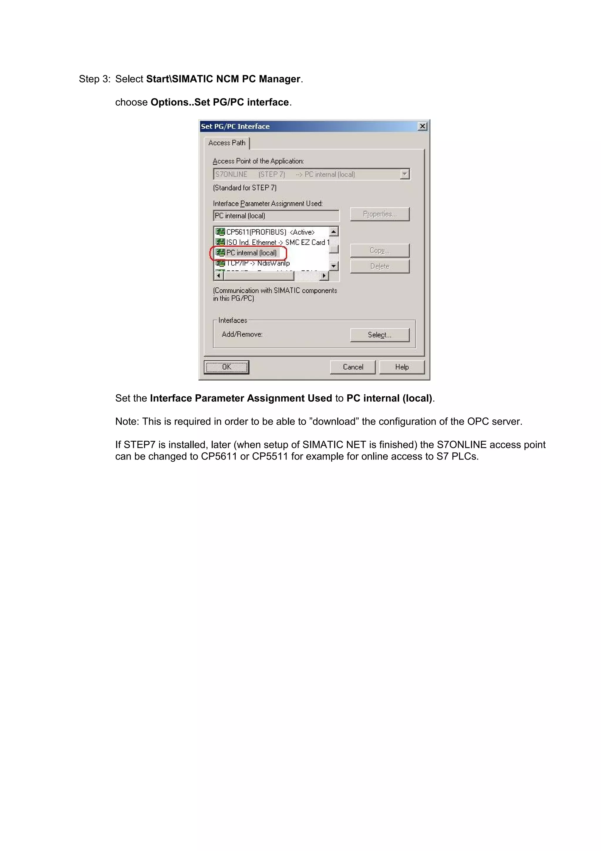 How to set up opc with simatic net | DOC