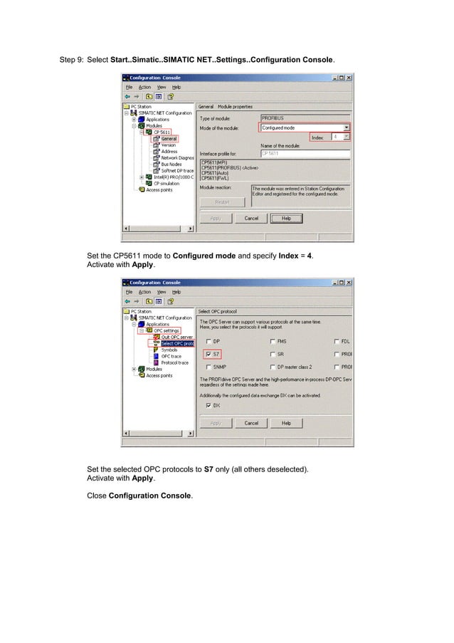 How to set up opc with simatic net | DOC | Operating Systems | Computer Software and Applications