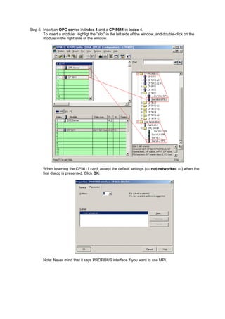 How to set up opc with simatic net | DOC