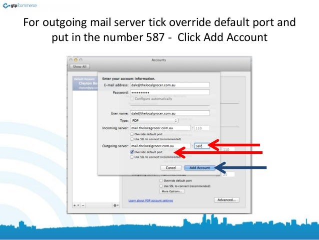 How to setup ports for imap mail outlook 2016 - lasproperties