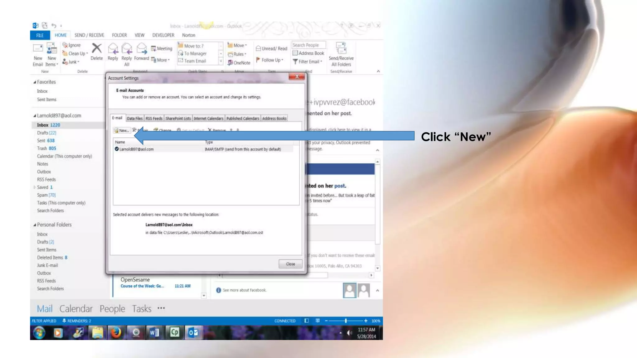How to set up outlook account | PPTX