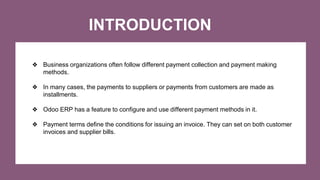 How to Setup Payment Terms in Odoo 14? | PPT