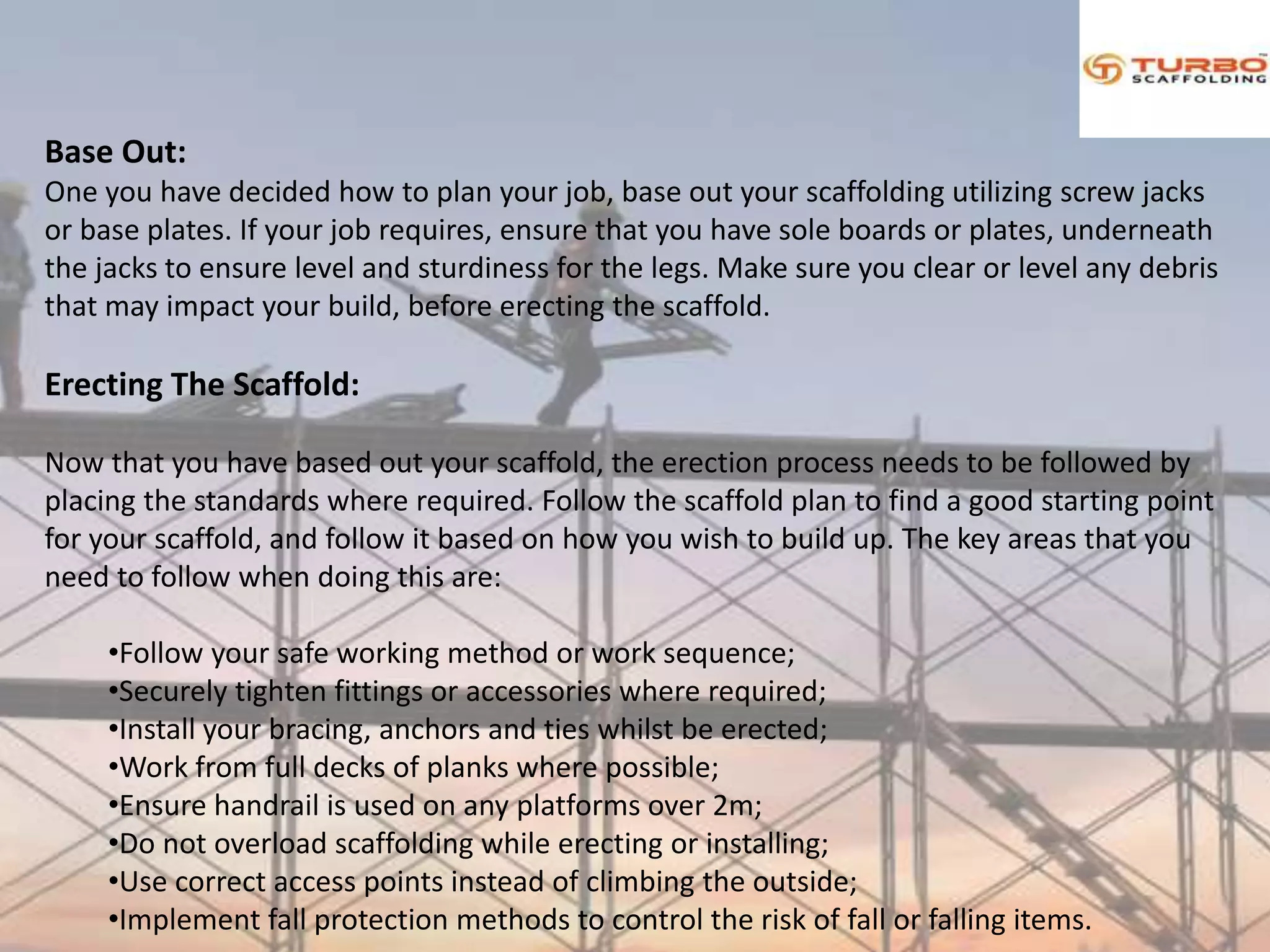 Top Experts Suggest on How to Set up Scaffolding - Turbo Scaffolding | PPTX