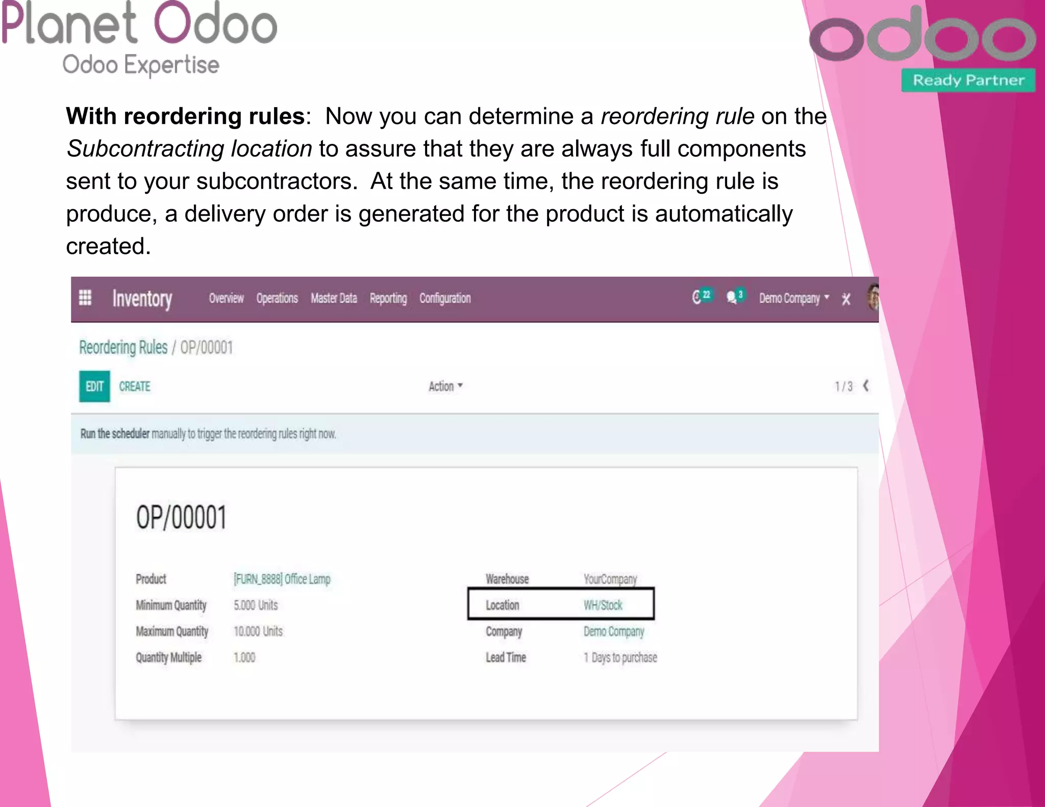 How to set up subcontracting in odoo 13 manufacturing | PPT
