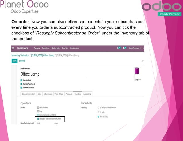 How to set up subcontracting in odoo 13 manufacturing | PPT