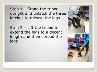 How to set up the tripod | PPTX