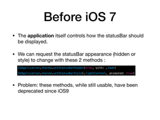 How to setup this damned status bar | PPT