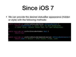 How to setup this damned status bar | PPT