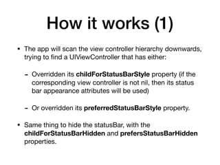 How to setup this damned status bar | PPT