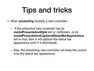 How to setup this damned status bar | PPT
