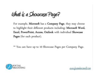 LinkedIn Company Showcase Pages - What they are & how to setup. | PDF