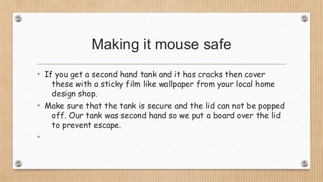 How to setup your mouse enclosure and How to Choose Your Perfect Mouse