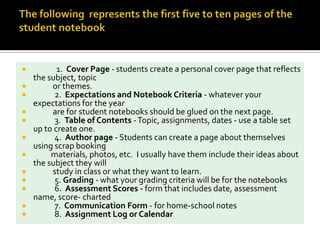 How to set up your notebooks | PPT | Free Download