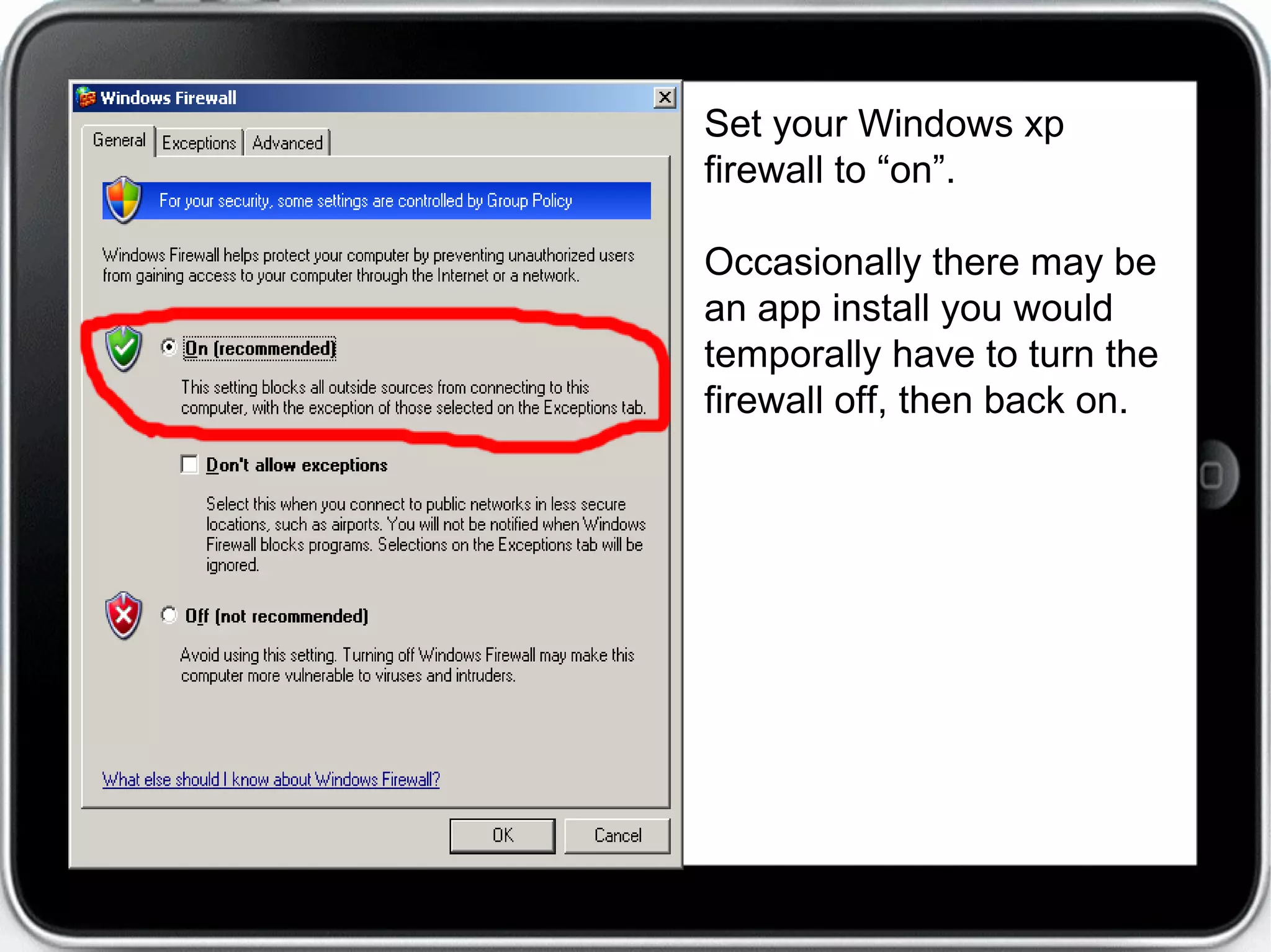 How to set your windows updates and firewall | PPT | Operating Systems ...
