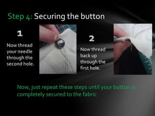 How to sew a button! | PPTX