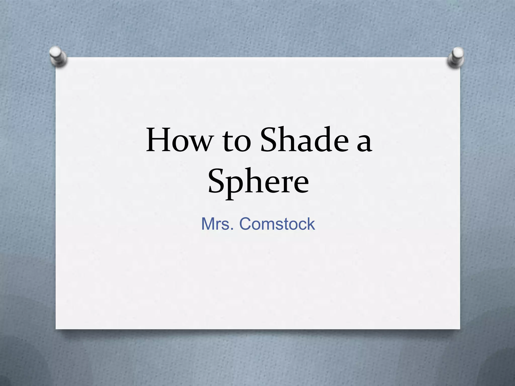 How to shade a sphere and floating spheres project step by step ...