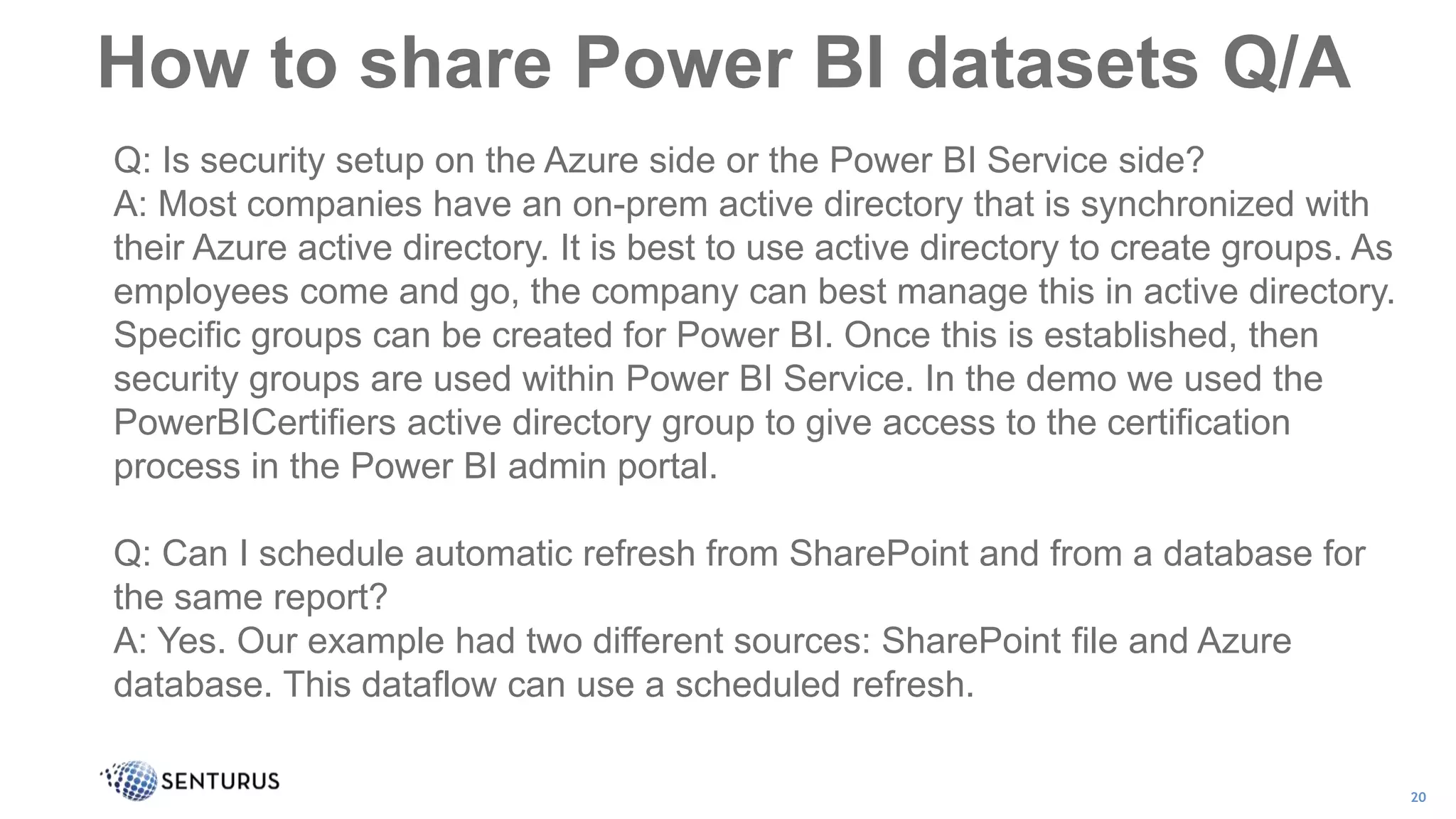 How to Share Power BI Datasets: Dataflows and Certified Datasets | PPT