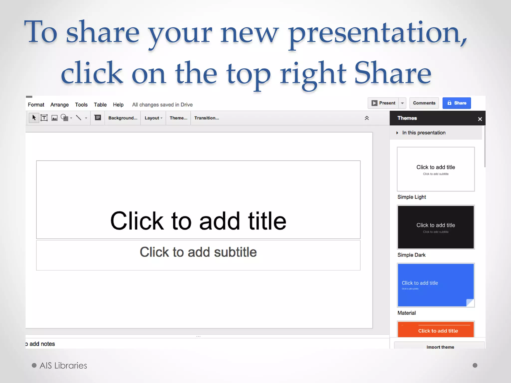 How to share ppt in Google Docs | PPTX