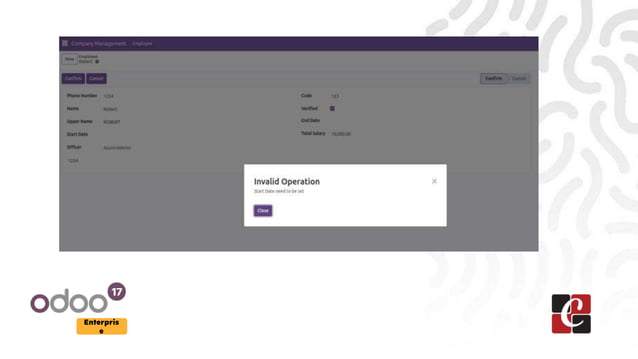 How to Show Error_Warning Messages in Odoo 17 | PPTX | Web Development ...