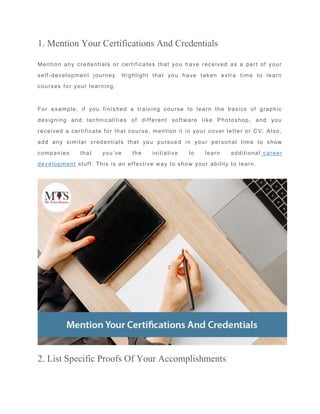 How to show your willingness to learn in cover letter and resume | PDF