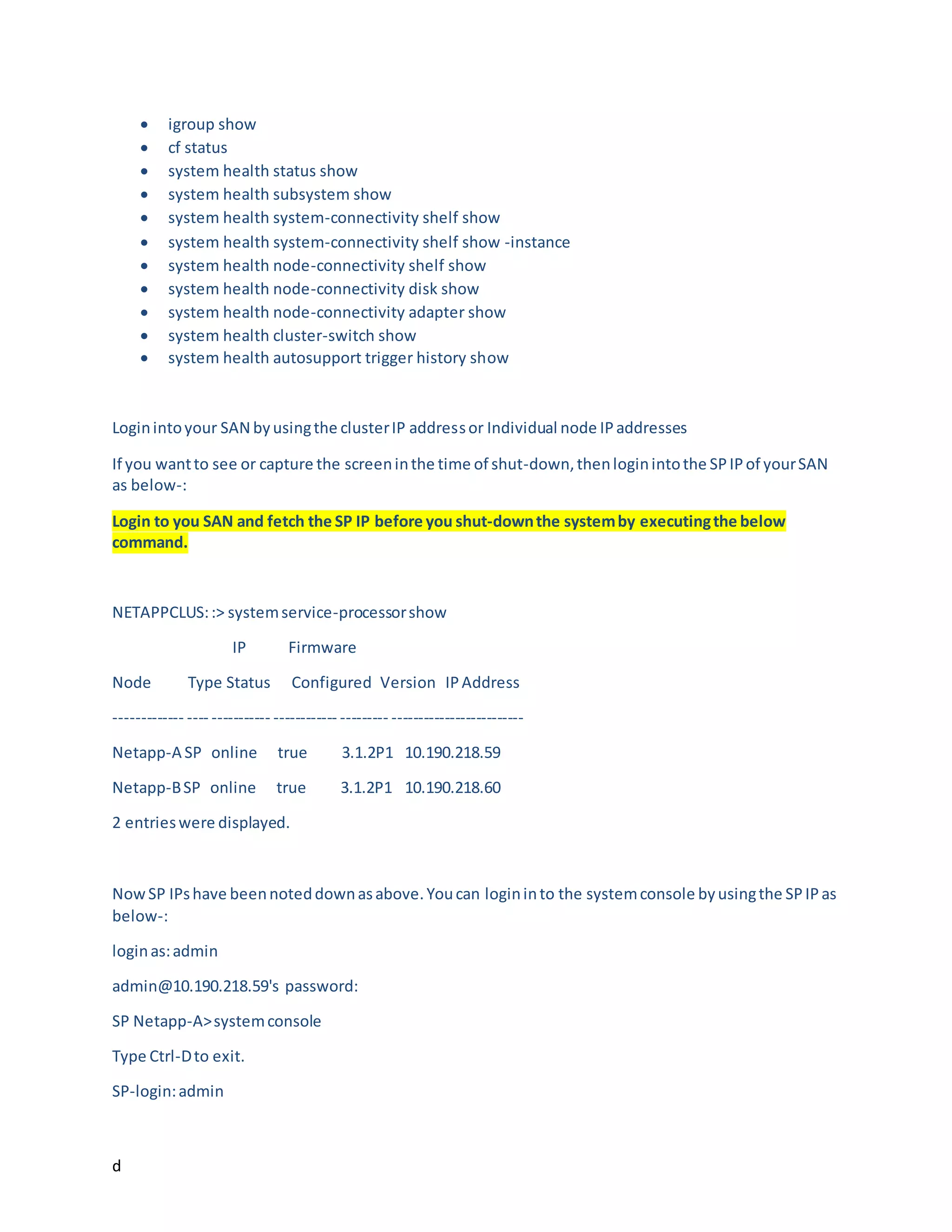 How To Shut Down Netapp San 9 2 Cluster Mode Version1 Pdf