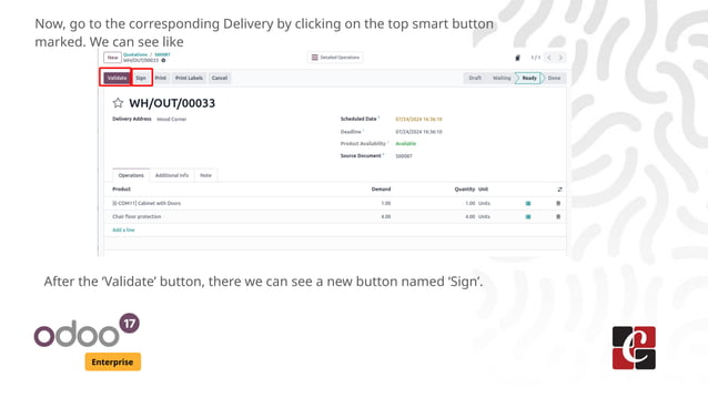 How to Sign Delivery Orders in Odoo 17 - Odoo 17 Slides | PPTX
