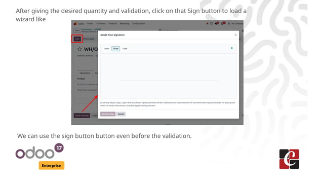 How to Sign Delivery Orders in Odoo 17 - Odoo 17 Slides | PPTX