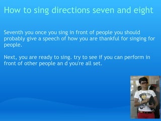How to sing | PPT