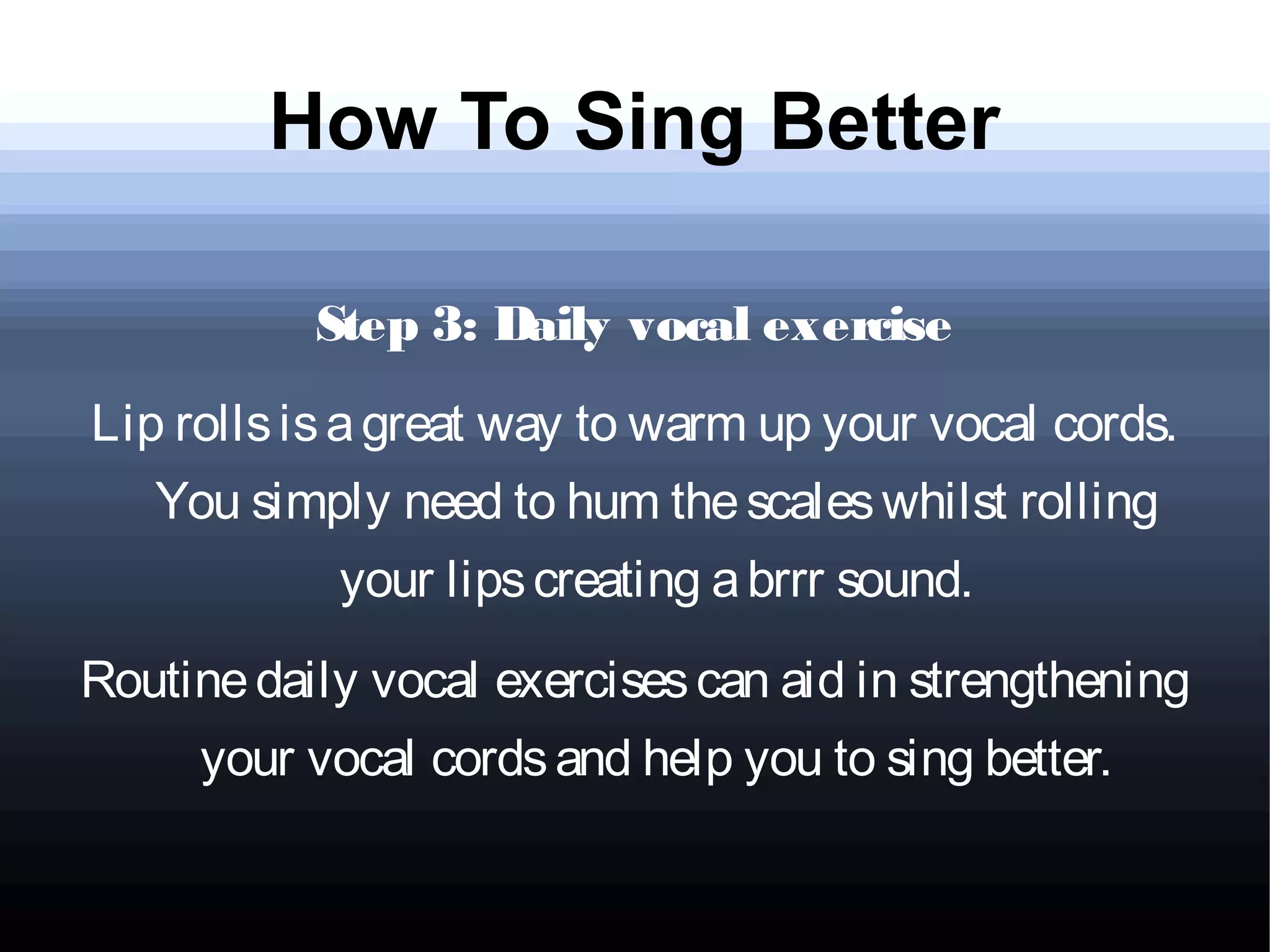 How To Sing Better | PPT